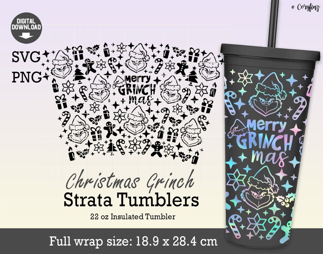 Christmas Grinch Svg Full Wrap for Strata Cup 22oz, Grinch Svg ...
