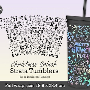 Christmas Grinch Svg Full Wrap for Strata Cup 22oz Grinch - Etsy