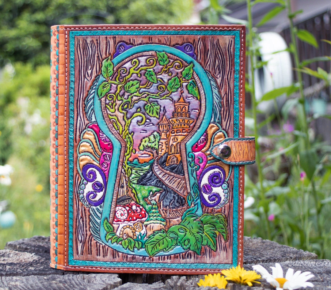 Leather Tooled Padfolio Portfolio – Hand Tooled Executive Notebook ...
