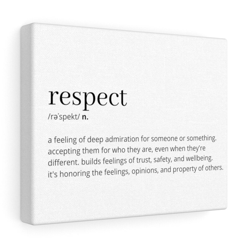 Respect Poster - Etsy