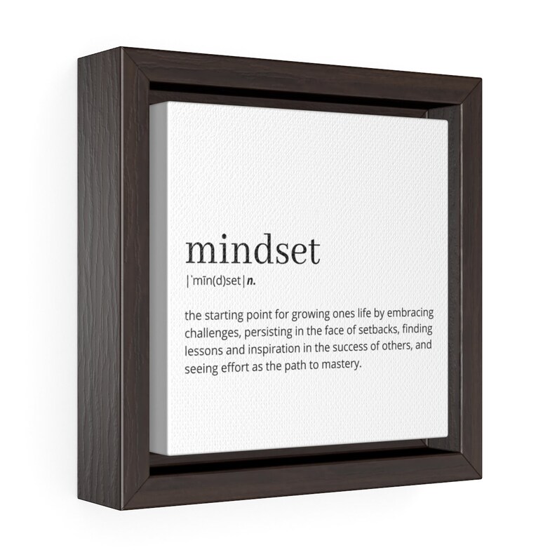 Mindset Definition - Printable Mindset Wall Art, Mindset Quote, Mindset ...