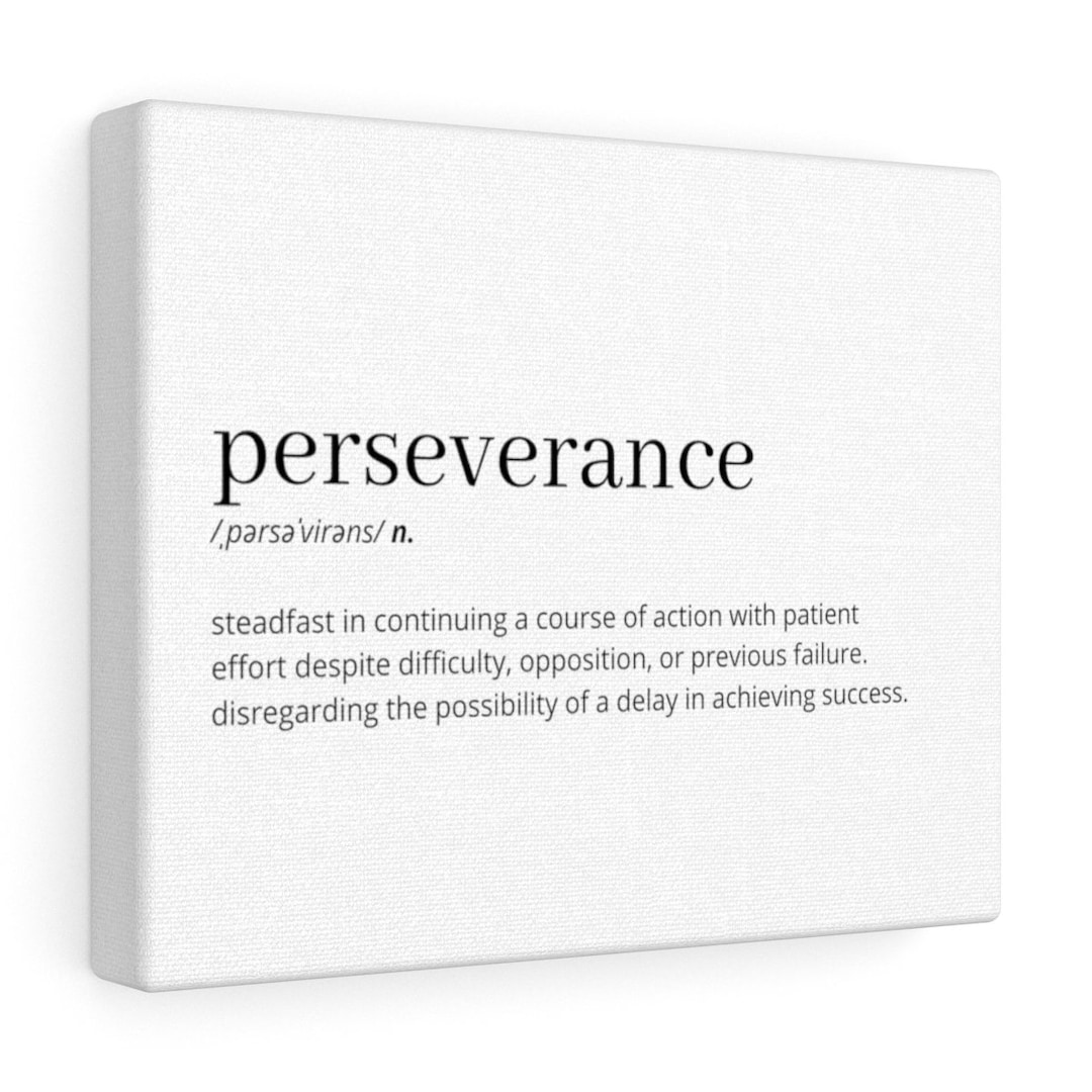Perseverance Definition Printable Wall Art, Perseverance Poster ...