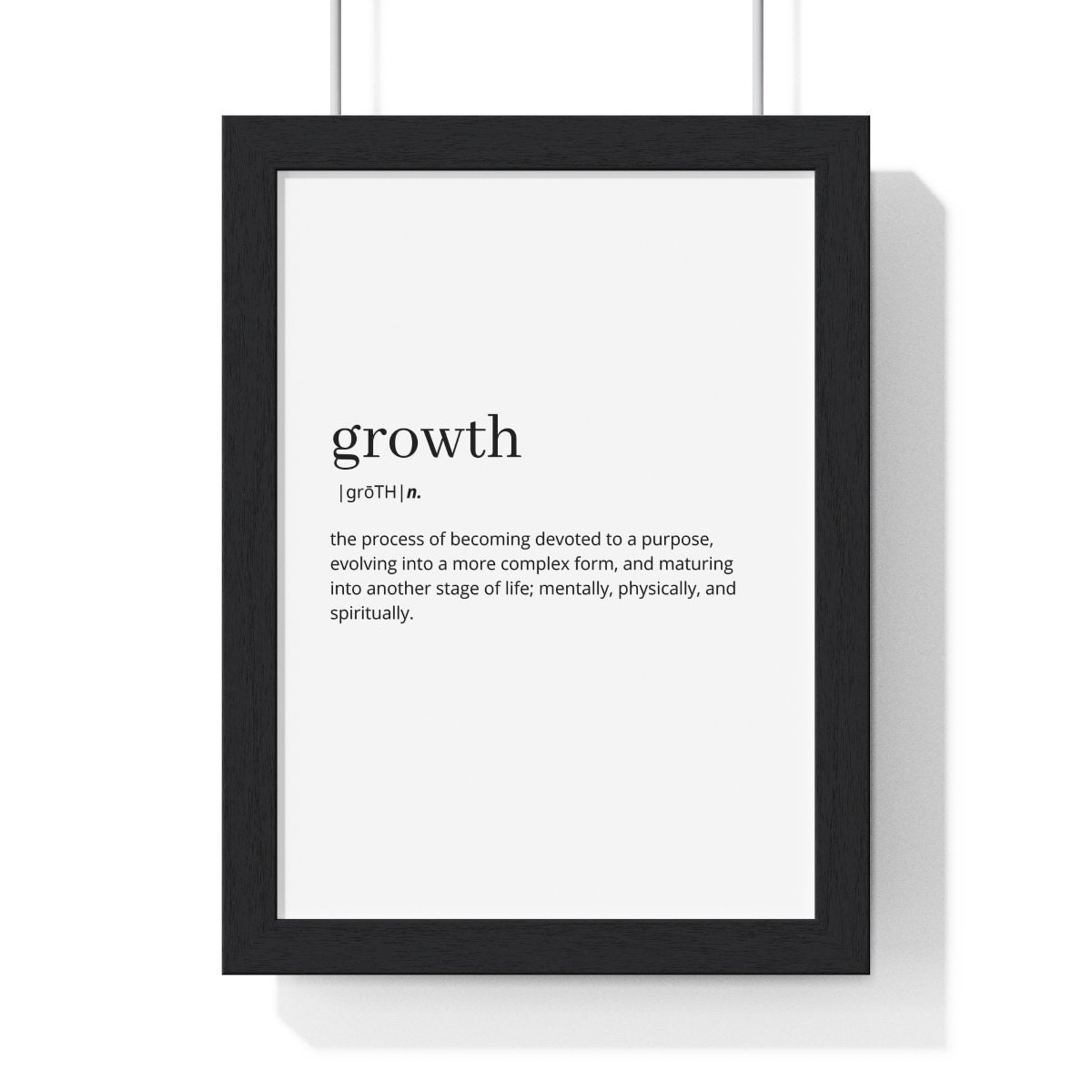 Growth Definition Printable Wall Art, Growth Poster, Growth Quote ...