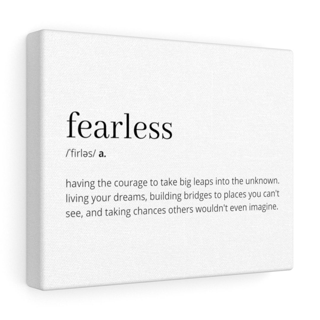 Fearless Definition Printable Wall Art, Fearless Quote, Fearless Poster ...