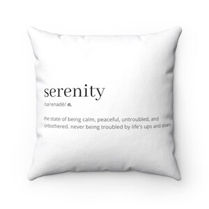 Serenity Definition Printable, Serenity Wall Art, Serenity Quote ...