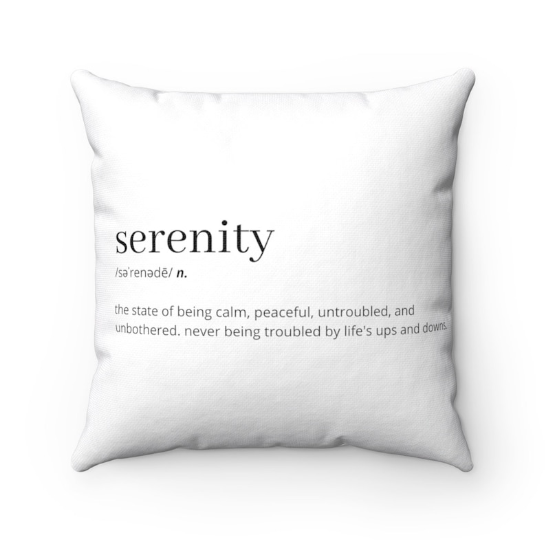 Serenity Definition Printable, Serenity Wall Art, Serenity Quote ...