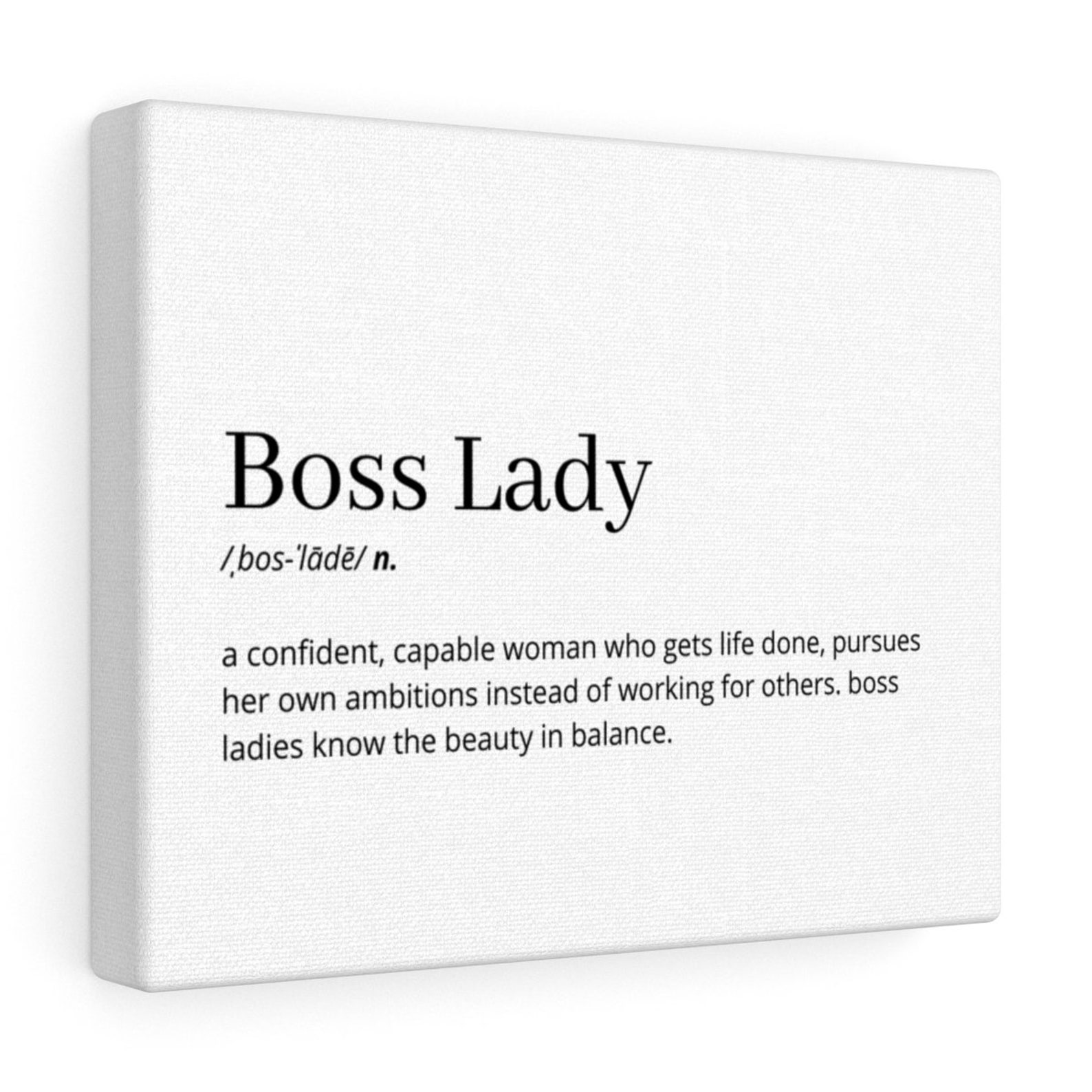 Boss Lady Printable Wall Definition Art, Boss Babe Print, Boss Lady ...