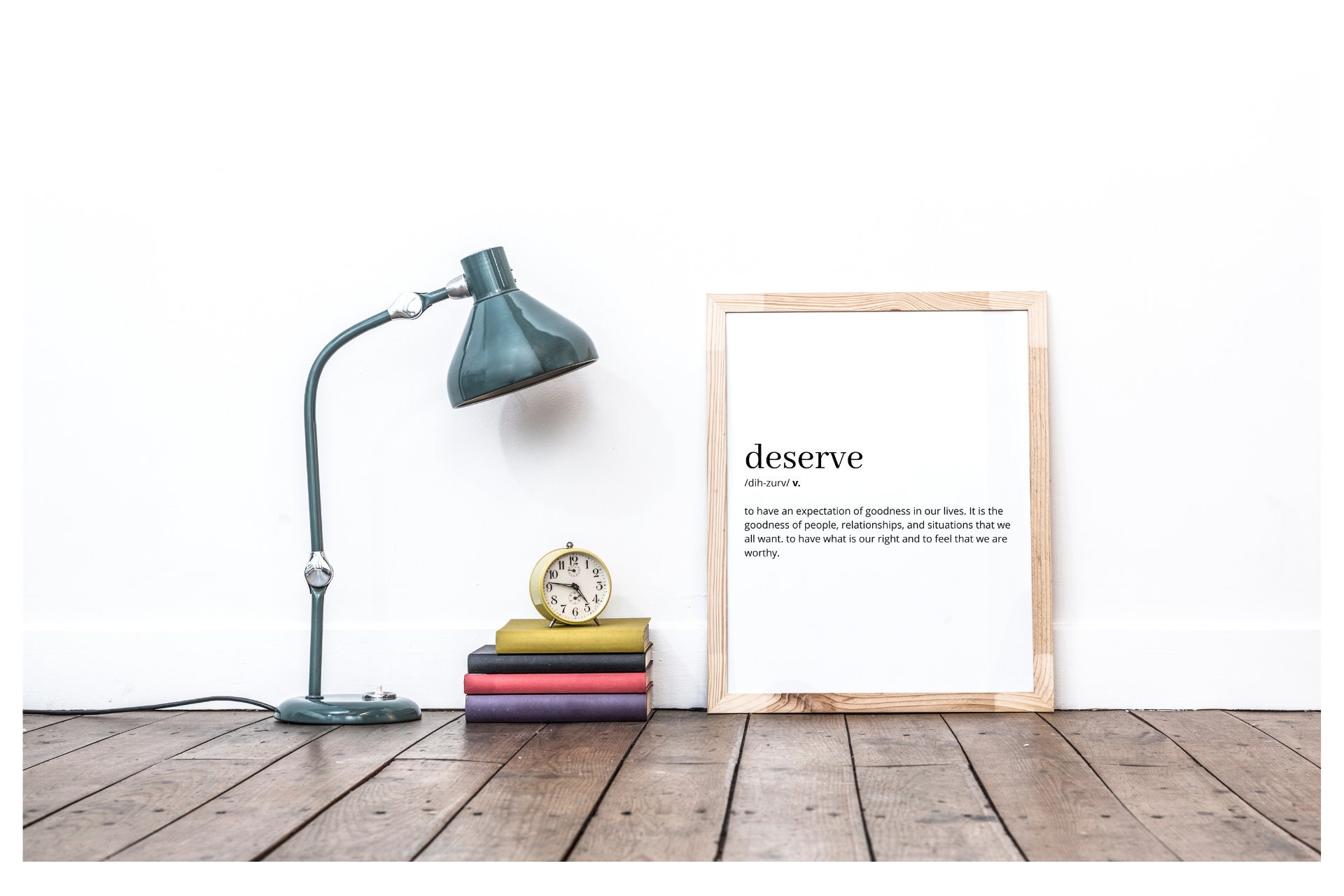Deserve Definition Printable Wall Art, Deserve Poster, Deserve Quote ...