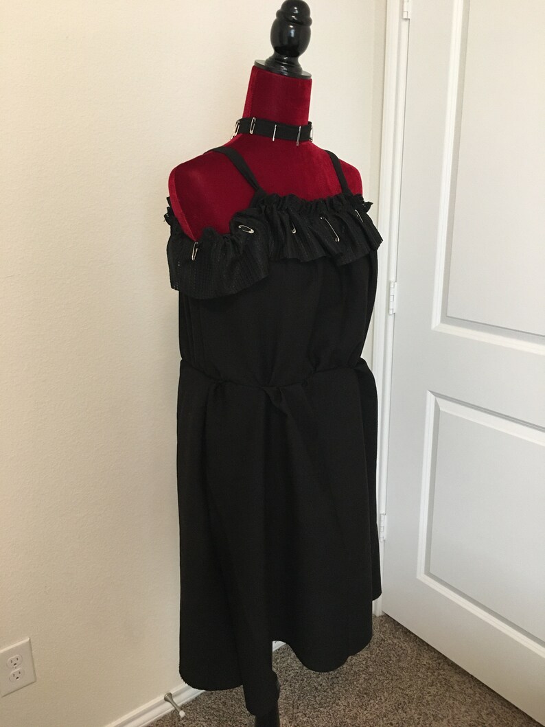 Lydia Deetz inspired goth black dress | Etsy