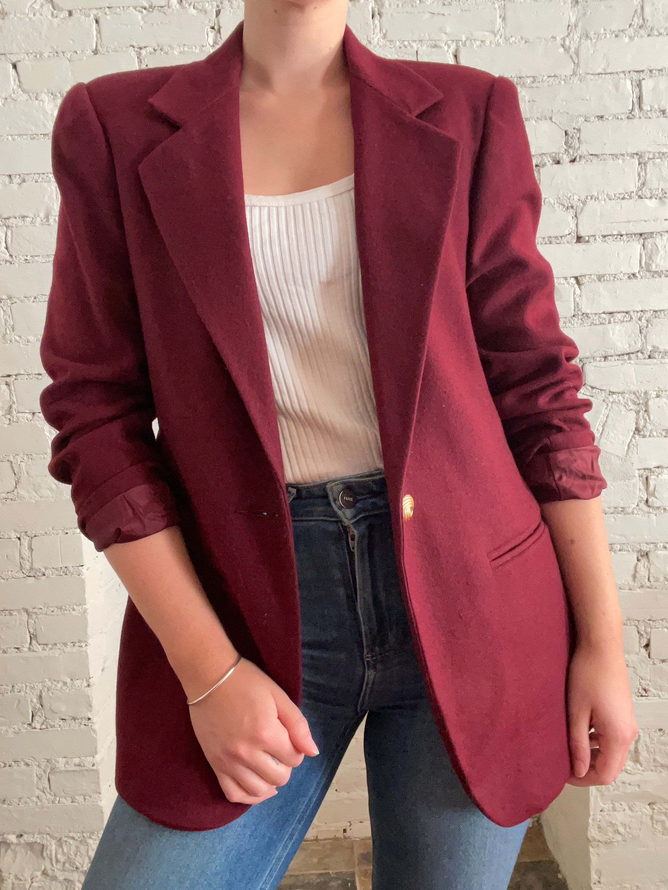 Red Wine Blazer — Vintage HQ