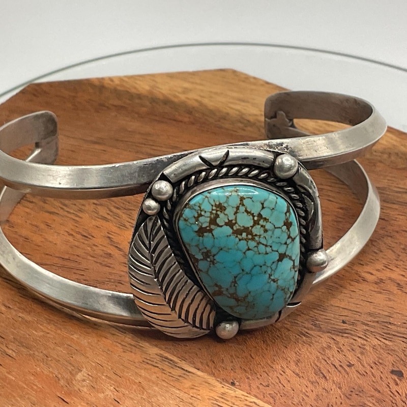 Spiderweb Turquoise Cuff - Etsy