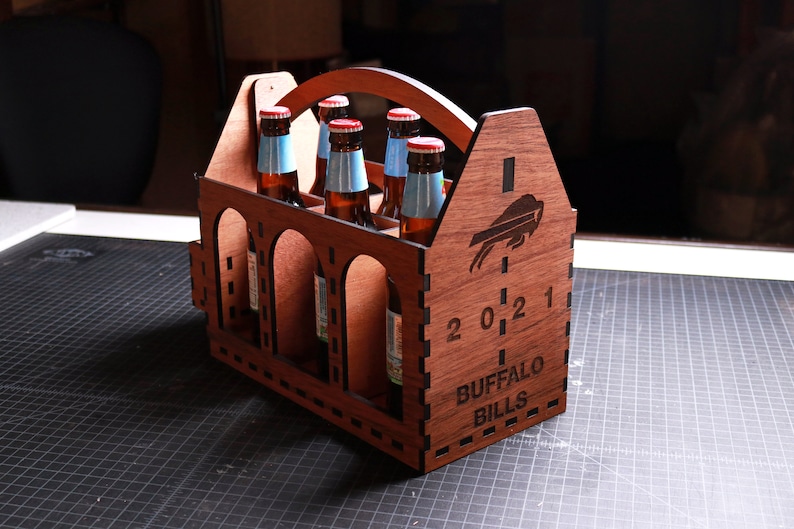 Custom Beer Caddy laser Cut SVG Digital File and Instructions | Etsy