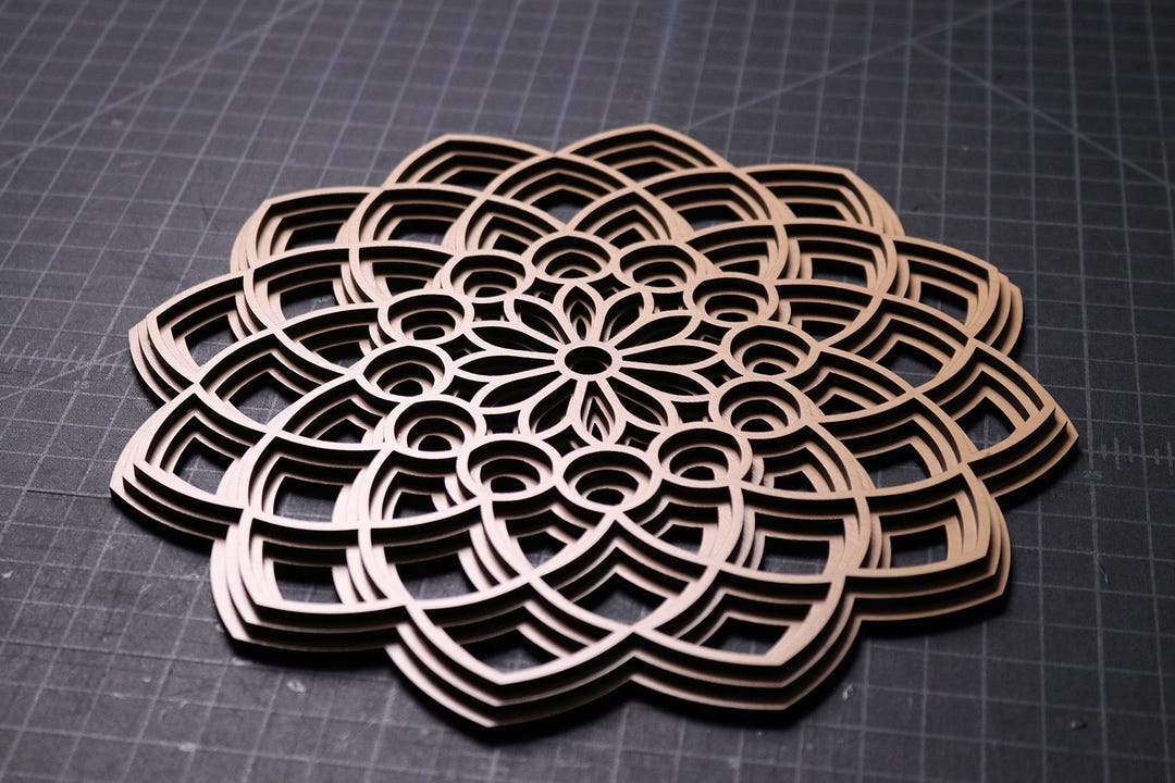 Layered Blooming Flower Art (laser Cut SVG Digital File and ...
