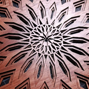 Layered Mandala Art (laser Cut SVG Digital File and Instructions Only ...