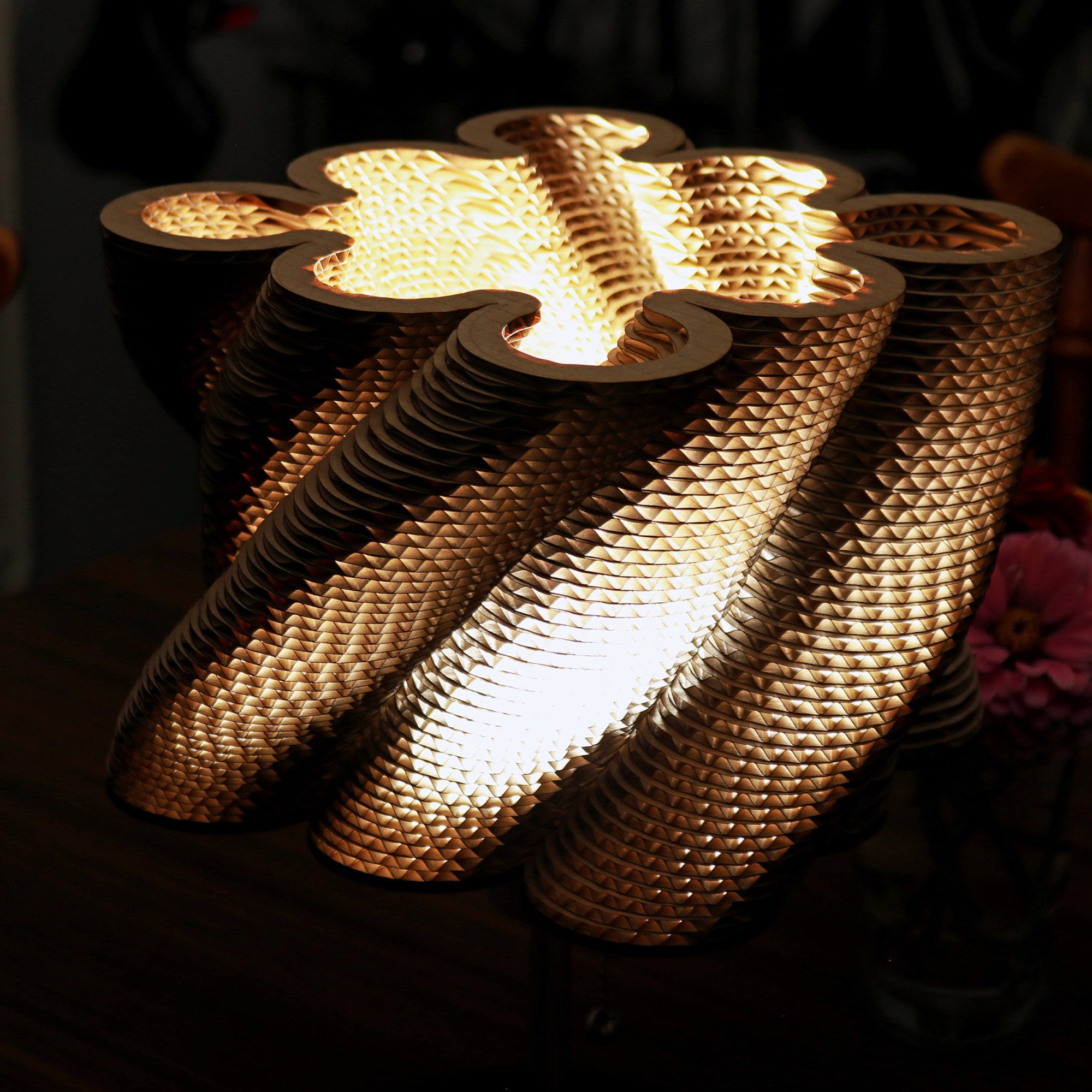 Cardboard Hive Light laser Cut SVG Digital File and | Etsy