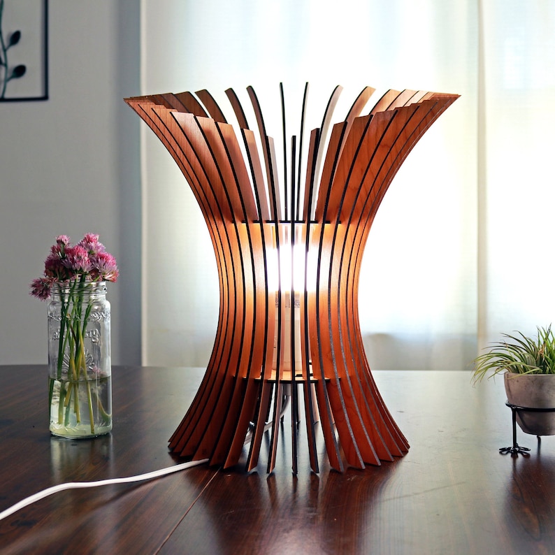 Wood Shell Lamp (laser Cut SVG Digital File and Instructions Only) - Etsy