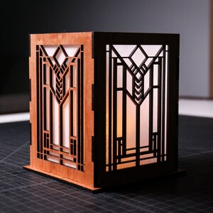 Frank Lloyd Wright Inspired Candle Box (laser Cut SVG Digital File and ...