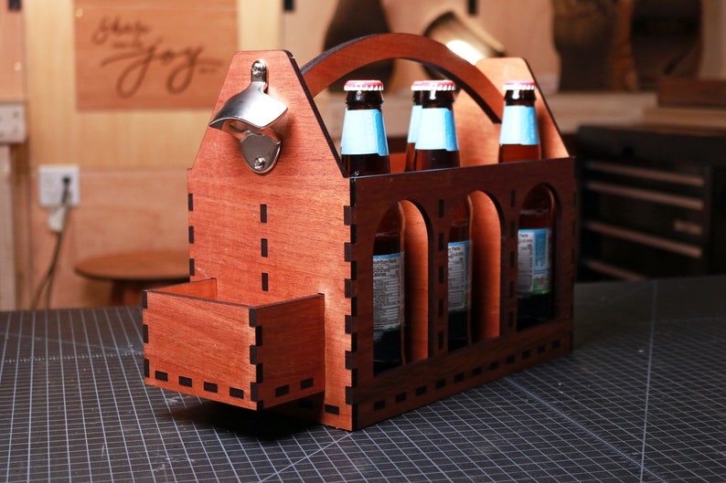 Custom Beer Caddy laser Cut SVG Digital File and Instructions | Etsy