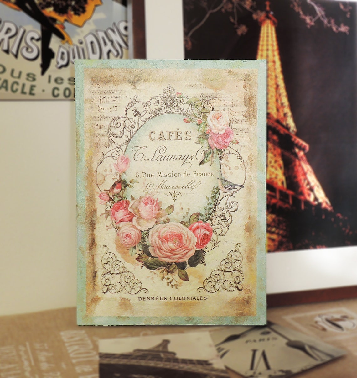 Canvas Wall Art Decoupage, Fresco Effect on Canvas, Art Prints, Wall ...