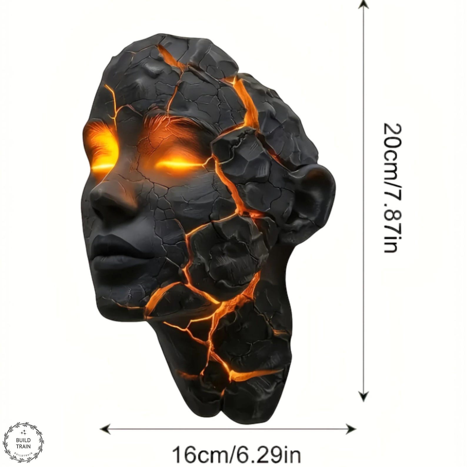 Halloween Broken Soul LED Wall Lamp | Shattered Face Night Light ...