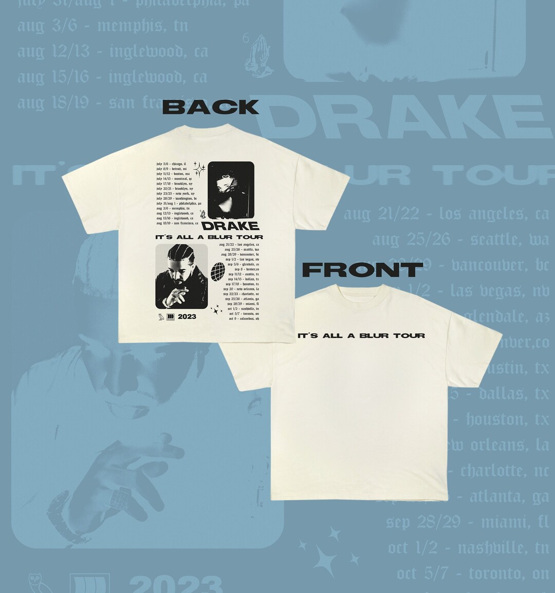 Drake It's All A Blur Tour T-shirt - Etsy