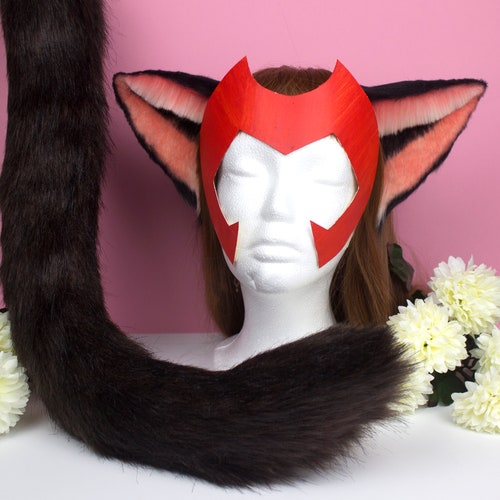 Catra Cosplay Ears and Tail She-ra and the Princesses of | Etsy