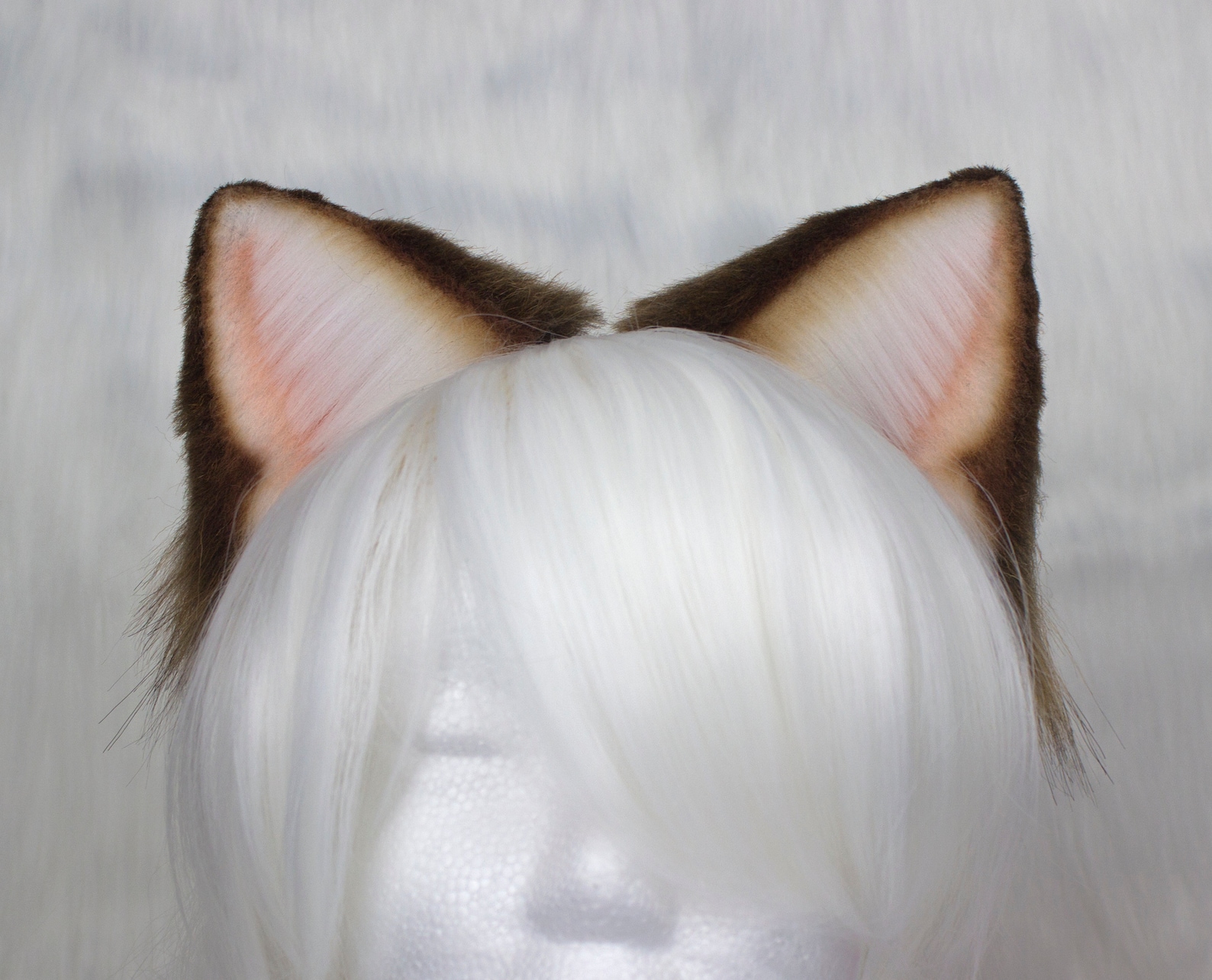 Build Your Own Kitten / Cat Faux Fur Ears Custom Faux Fur | Etsy