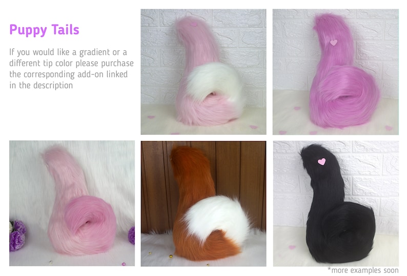 Build Your Own Faux Fur Tail | Cat Tail | Dog Tail | Bunny Tail | Bear ...