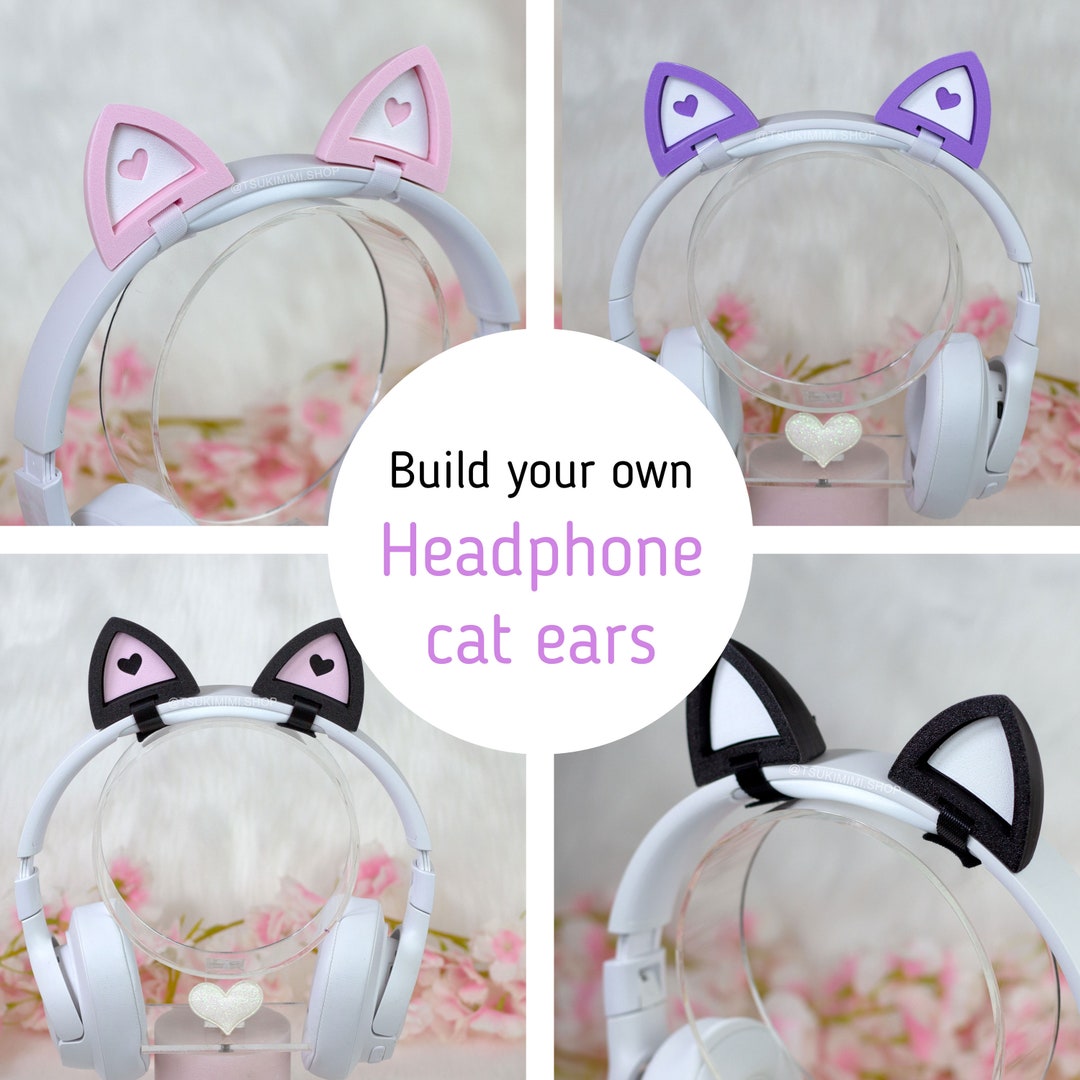 Cat Ears Headset Attachments | Headphone Accessories | Build Your Own ...