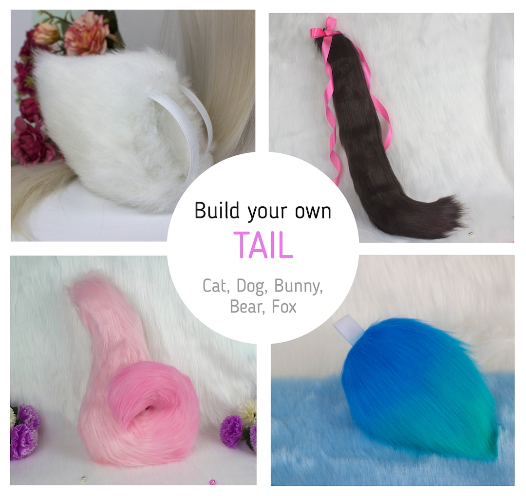 Build Your Own Faux Fur Tail | Cat Tail | Dog Tail | Bunny Tail | Bear ...