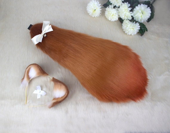 Raphtalia Cosplay Set ears and Tail Bear Raccoon Faux Fur | Etsy