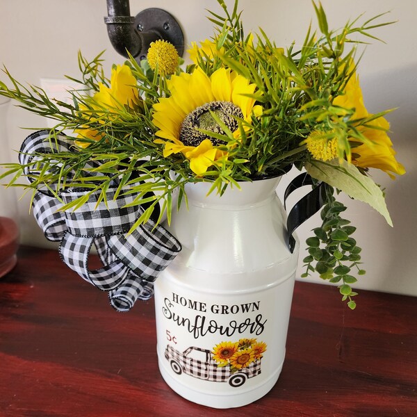 Sunflower Pitcher - Etsy