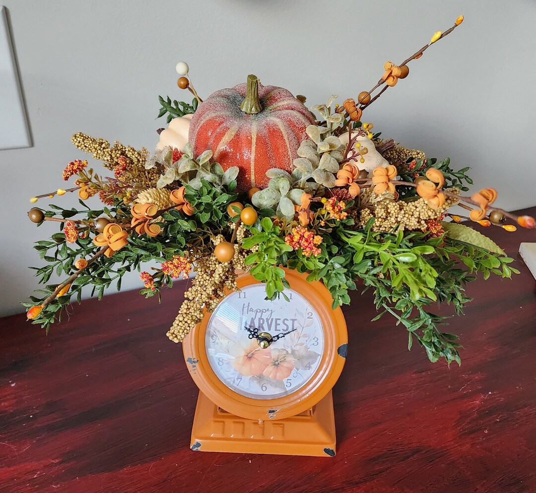 Harvest Time Clock/scale Arrangement - Etsy
