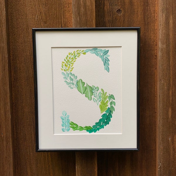 Watercolor Monogram - Etsy