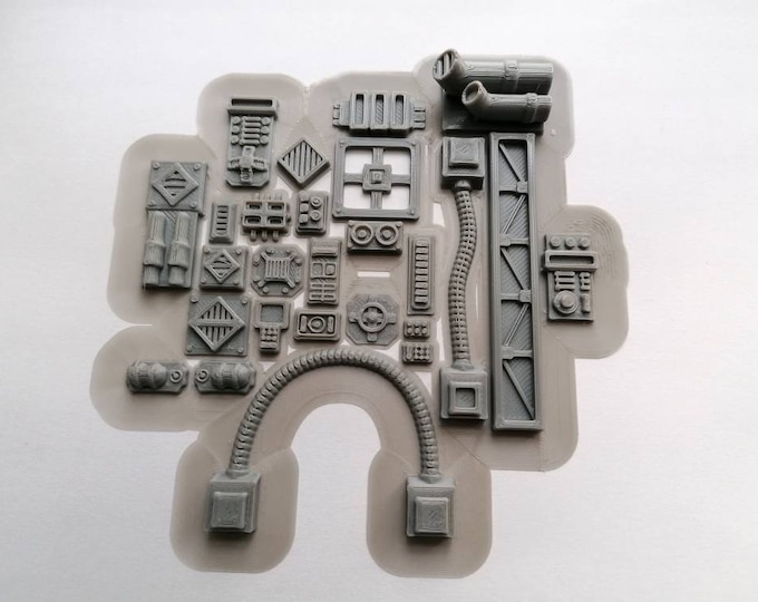 28mm Sci Fi Greebles, Kitbash, Cyberpunk,legion,stargrave, Control ...