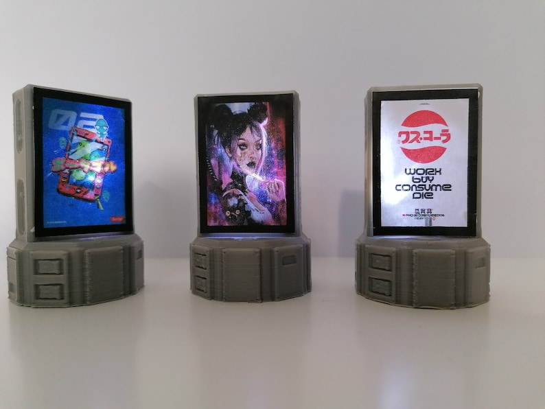 28mm Sci-fi Illuminated Billboards: Stargrave, Legion Terrain - Etsy
