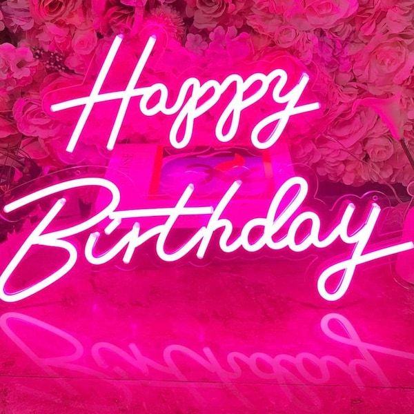 Pink Neon Sign - Etsy