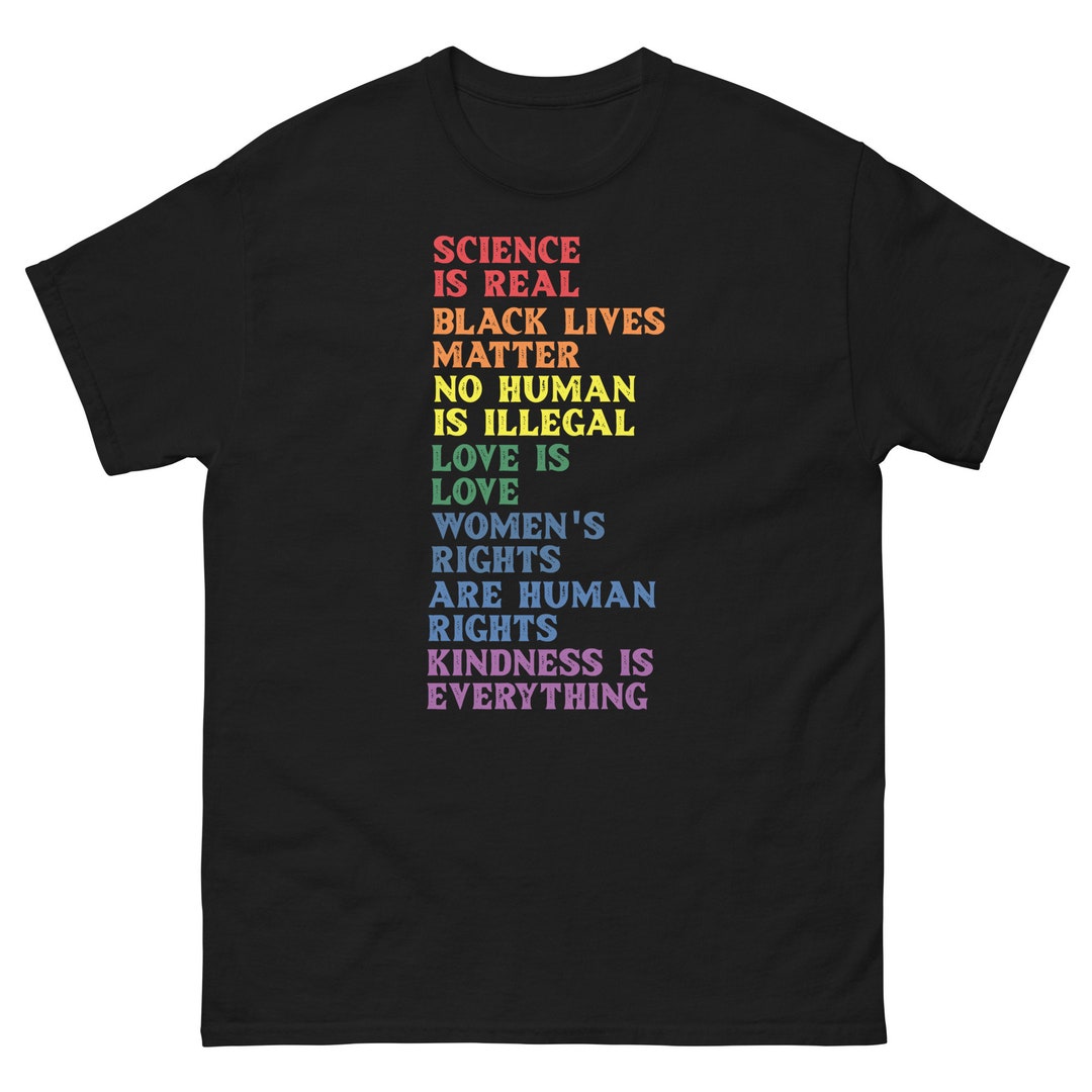 Science is Real LGBTQ Rights Rainbow Pride Empowerment Month - Etsy