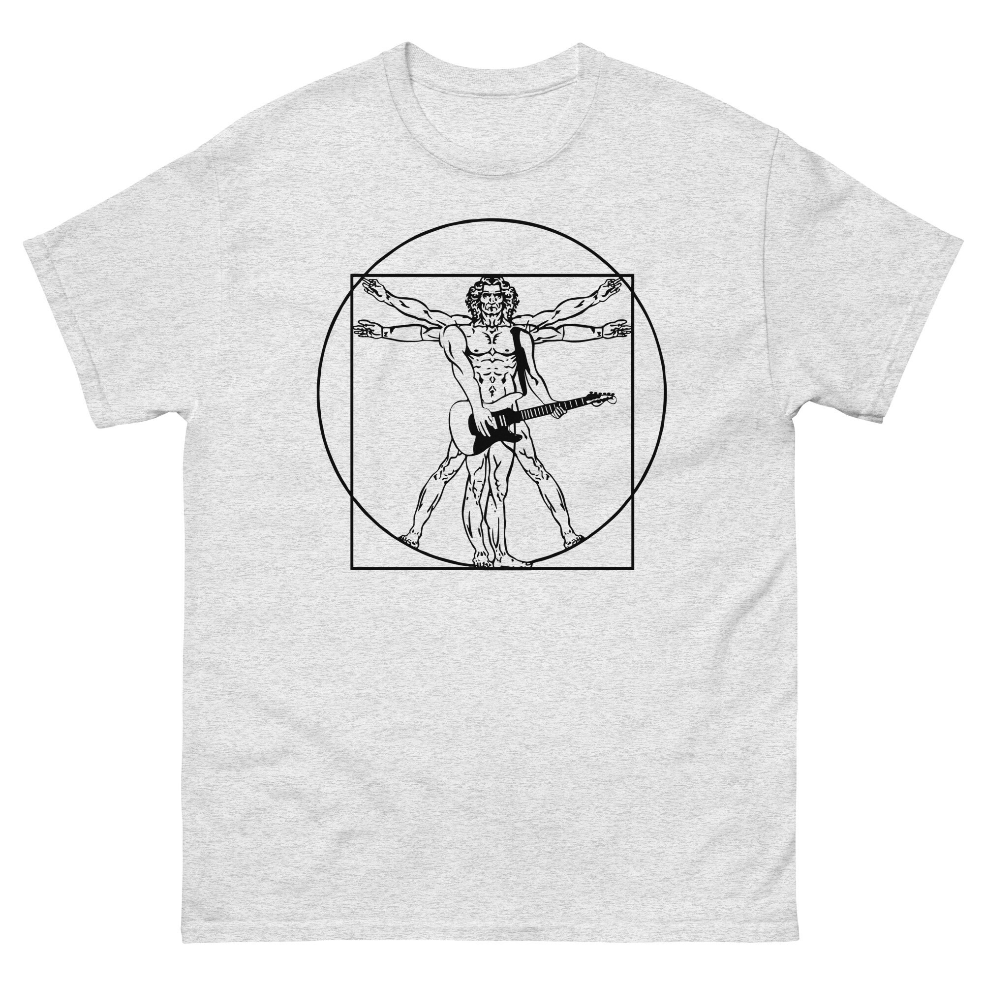 Davinci Vitruvian Man Guitar Player Rock & Roll Guitarist - Etsy