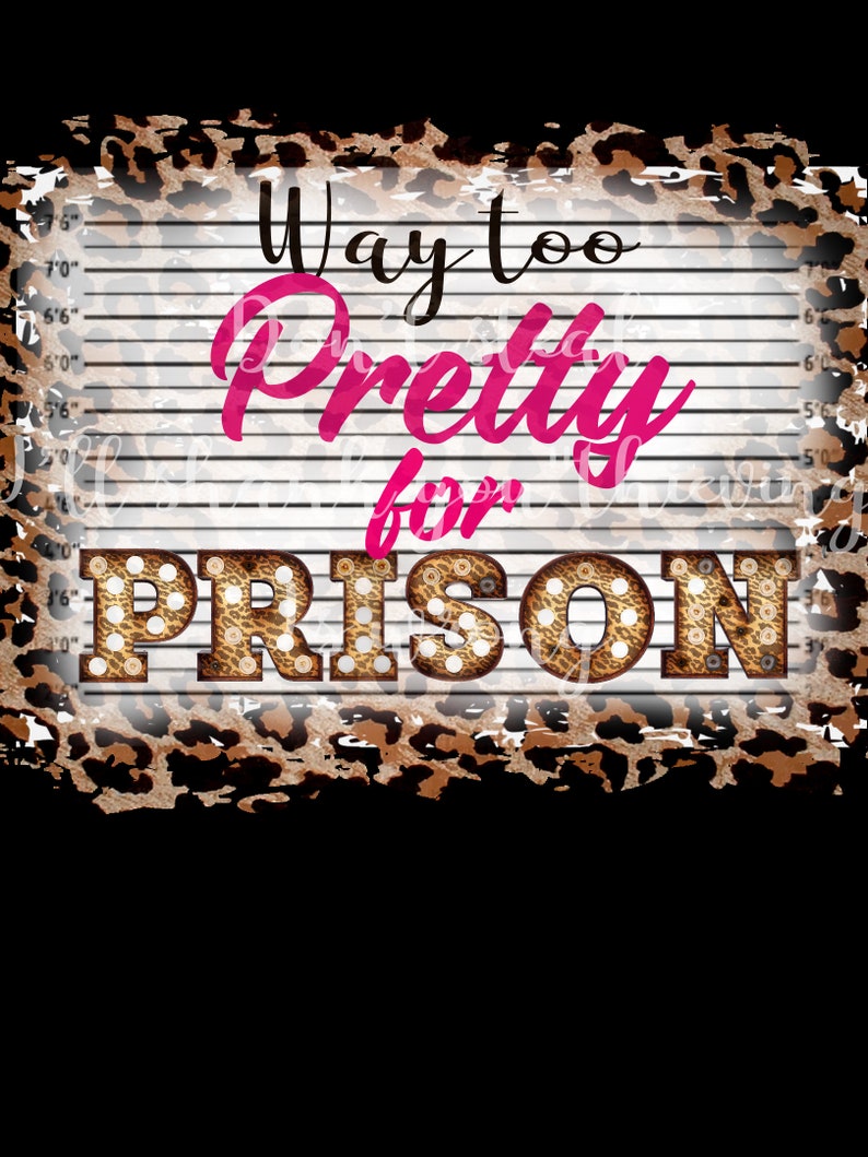 Too Pretty for Prison - Etsy