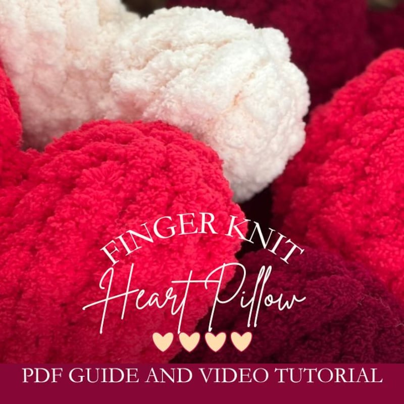 Finger Knitting Pillow - Etsy