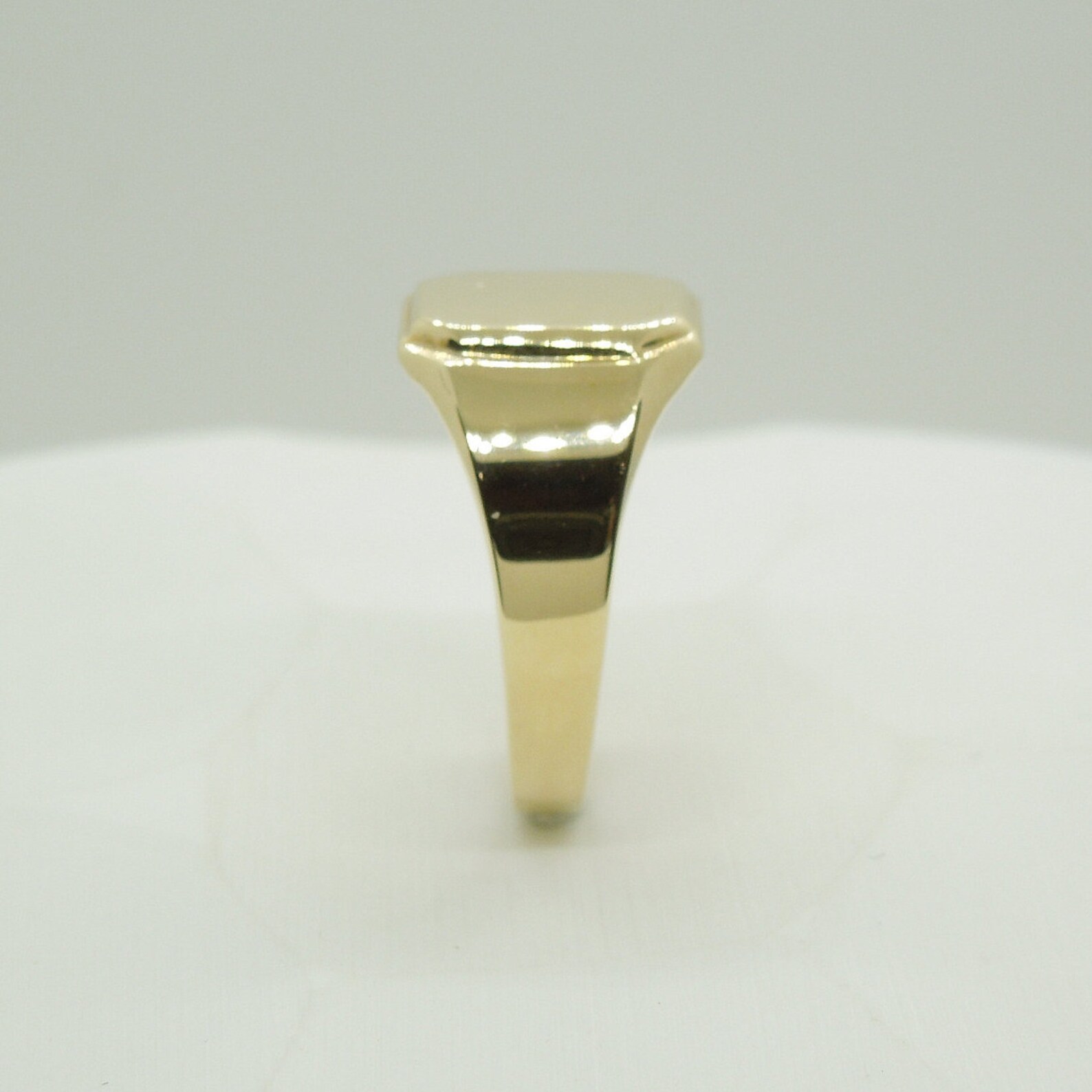 14K Yellow Gold Octagon Signet Ring, Octagon Ring, Gold Signet Ring ...