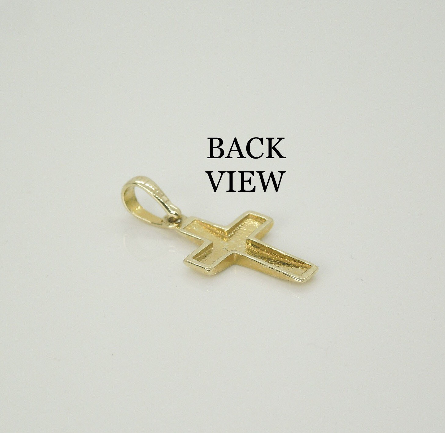 14K Yellow Gold Cross Necklace Small Gold Cross Pendant Gold - Etsy Italia