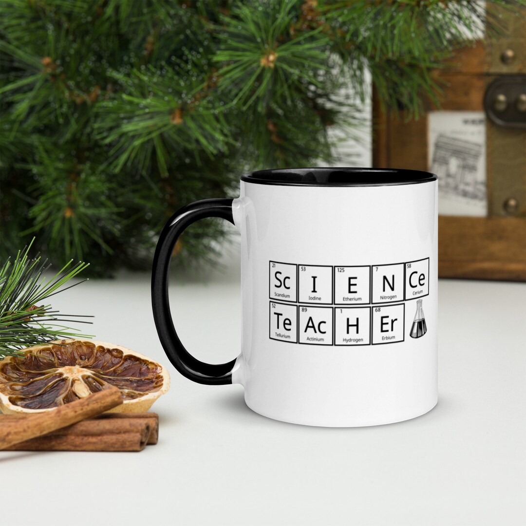 Science Teacher Mug | Periodic Table Mug | Colored Coffee Mug | Science ...