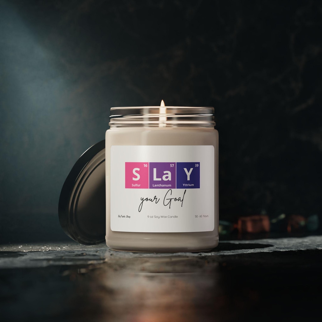 Slay Your Goal Candle | Goal Setting Gift | Motivational Soy Candle ...