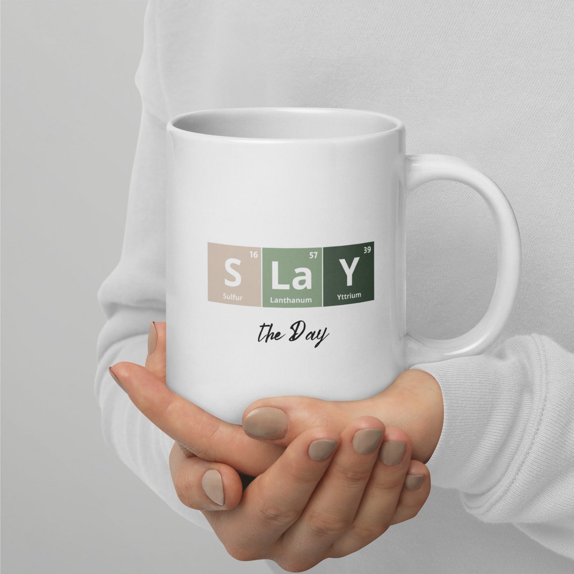 Slay the Day | Periodic Table Mug | Coffee Cup | Science | Chemistry ...
