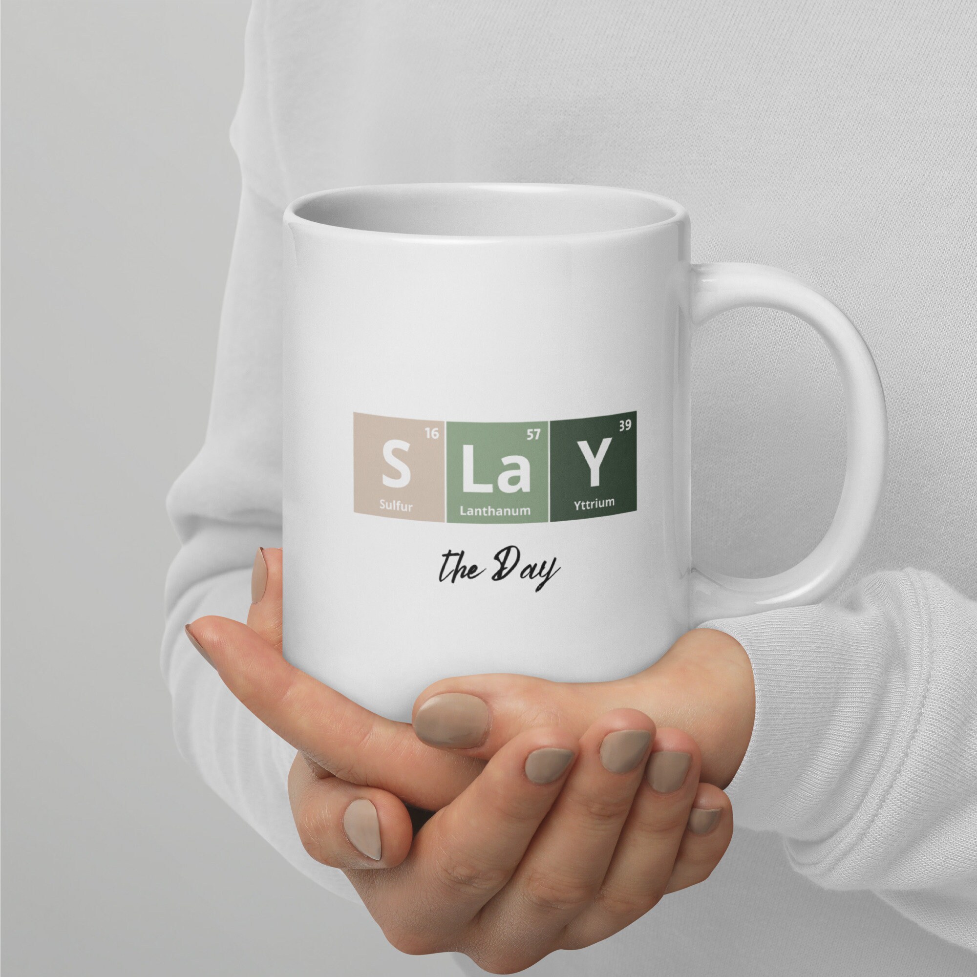 Slay the Day | Periodic Table Mug | Coffee Cup | Science | Chemistry ...