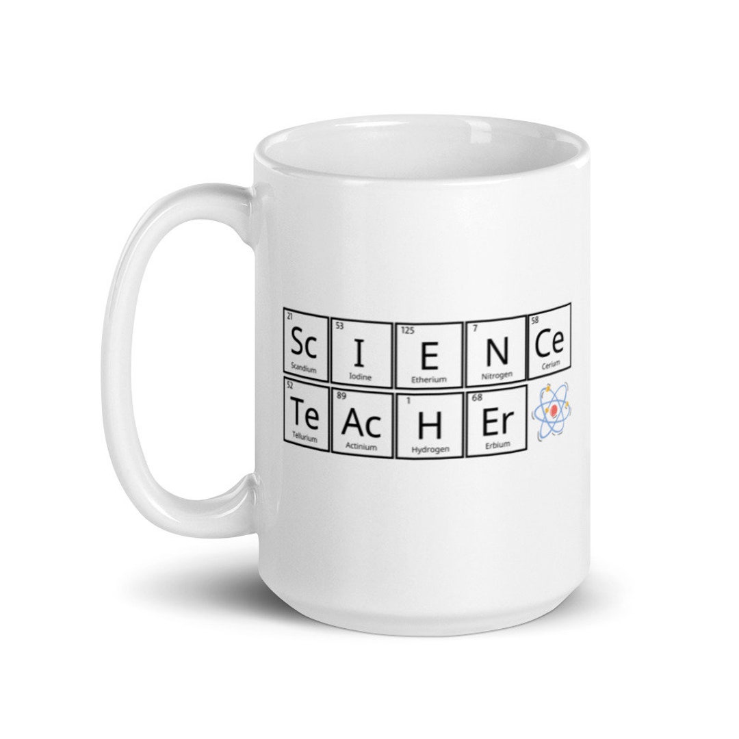 Periodic Table Mug| Science Teacher Mug | Coffee Atom Mug | Science ...