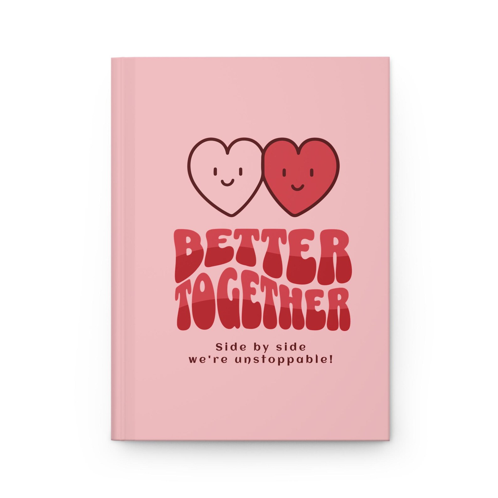 Better Together Hardcover Journal Cute Valentine's Day Gift | Matte ...