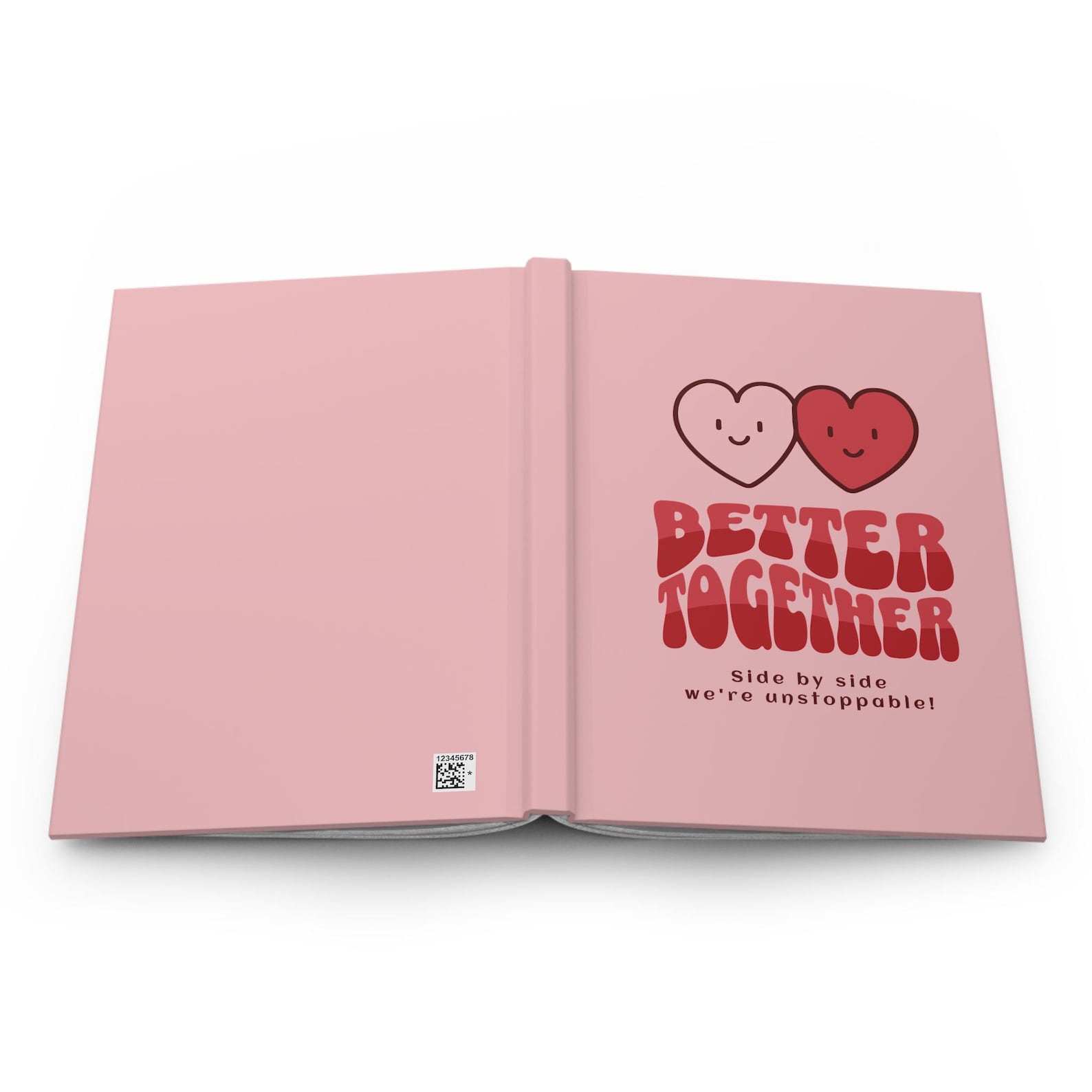 Better Together Hardcover Journal Cute Valentine's Day Gift | Matte ...